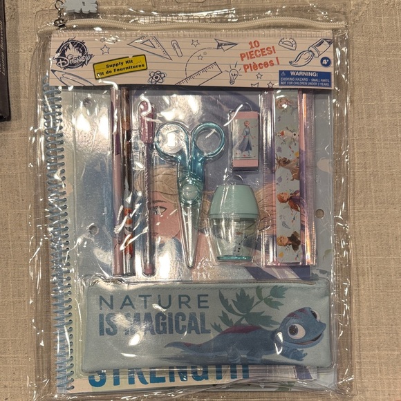 Disney | Other | Disney Frozen Magical Stationery Set Blue And White ...